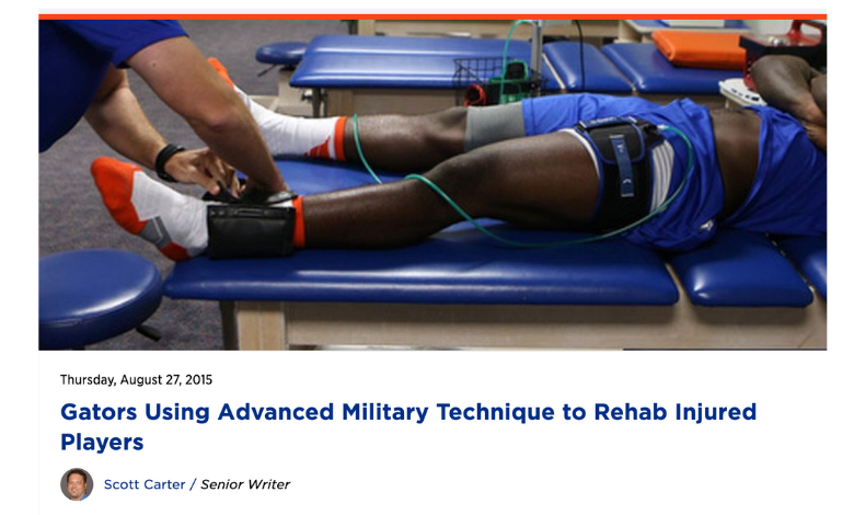 Florida Using New Blood-Flow Restriction therapy to help athletes ...